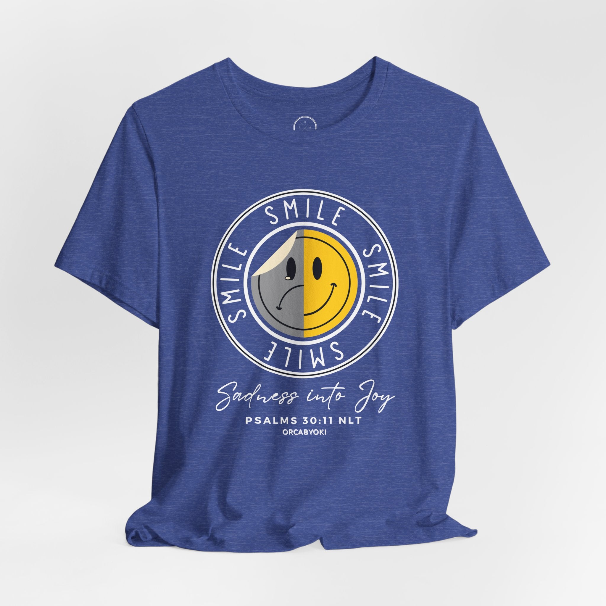 Smile - Sadness Into Joy Faith Tee – ORCA DESIGNS